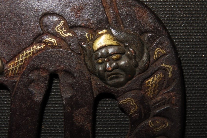 Katana - Fer forgé - Daito Shoki Tsuba : C3-902 - Japon - Période Edo ...