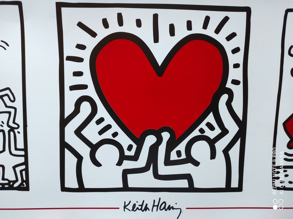 Keith Haring lem art group - Estate of Keith Hering - Jaren 1980 - Catawiki
