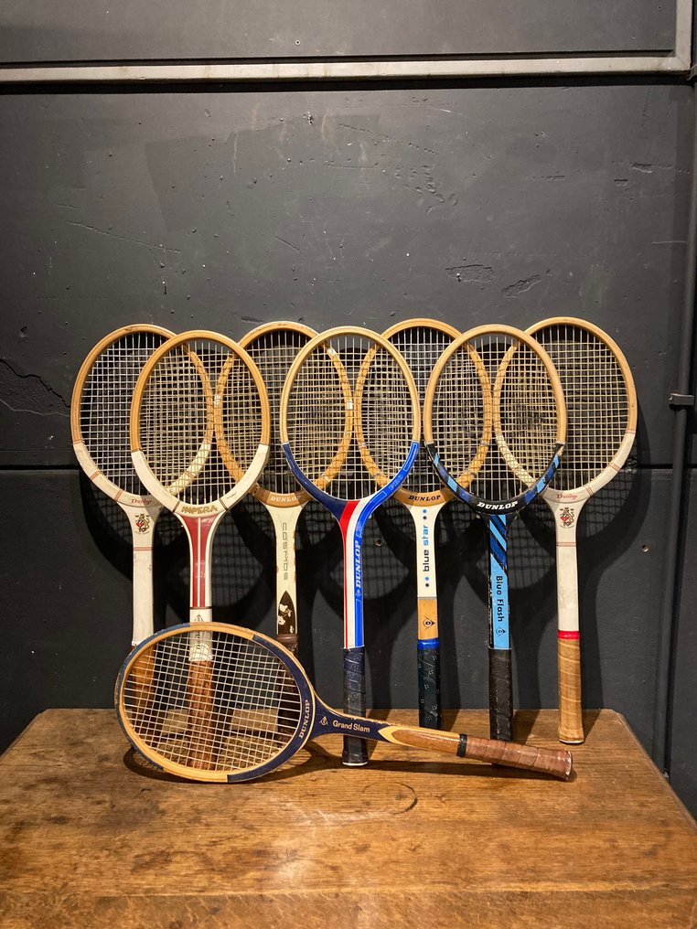 Vintage Tennis rackets - Collection Dunlop - Rare collection - Tennis ...