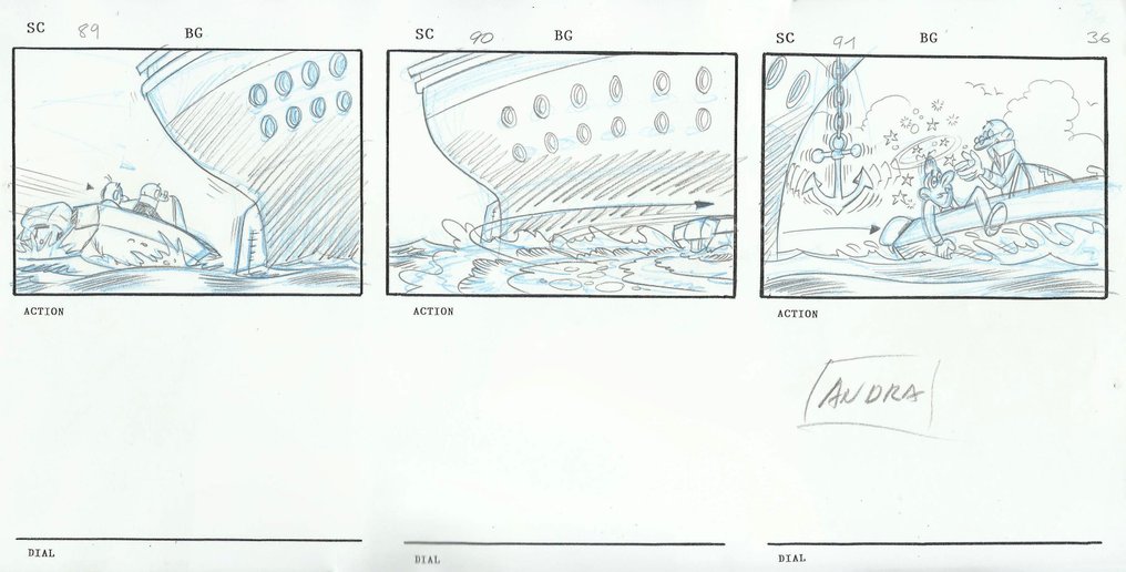 Andra - 1 Original drawing - Special storyboard (36) - Mortadelo y ...