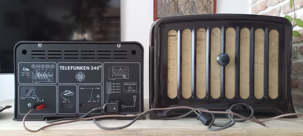 Telefunken - type 340W, alias "Kattenkop" + Telefunken Arcophon 5 ...