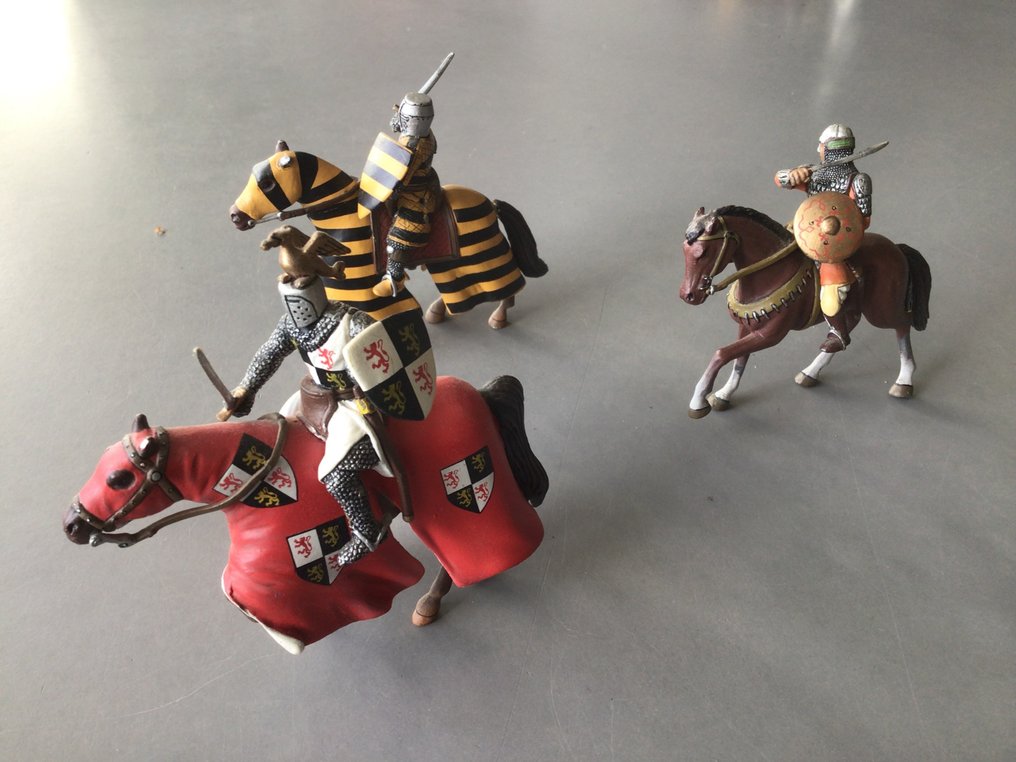 De Agostini - Figure - Twaalf middeleeuwse ridders te paard - (12 ...