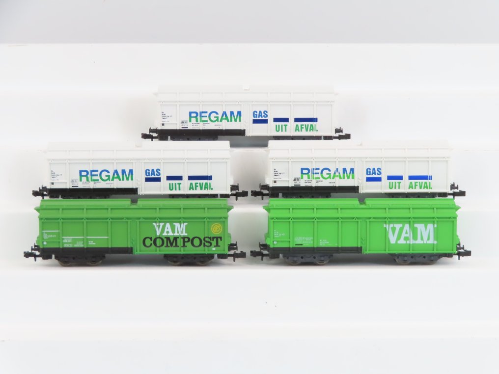 Roco N - 25181/25220/25184 - Modeltrein goederenwagon (5) - 5 VAM ...