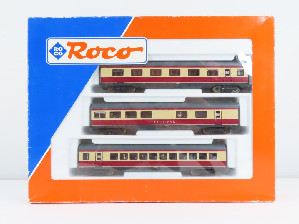 Roco H0 - 43014 - Model train passenger carriage (1) - 3-Piece ...