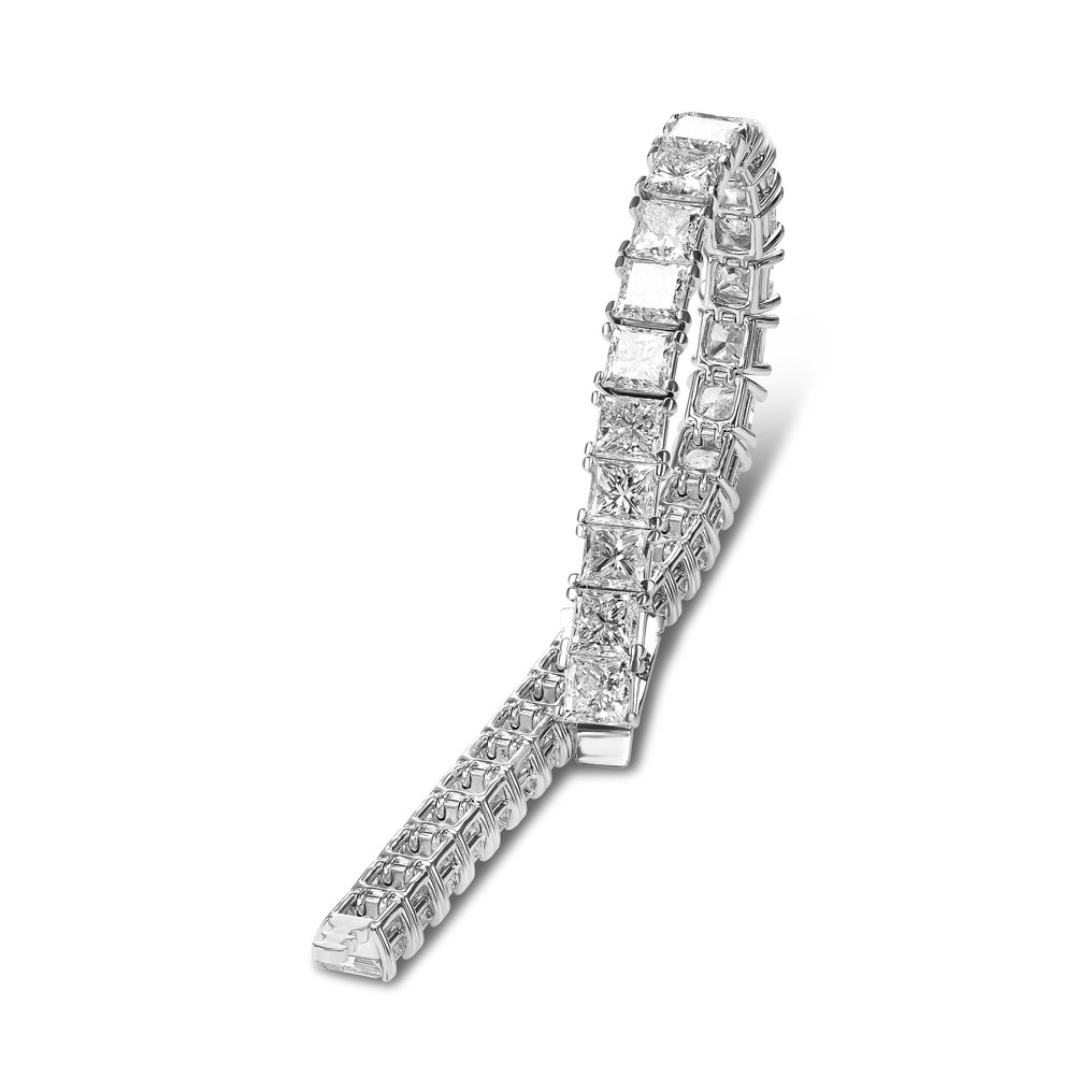 Diamond 18kt Gold White Gold Tennis Bracelet Catawiki