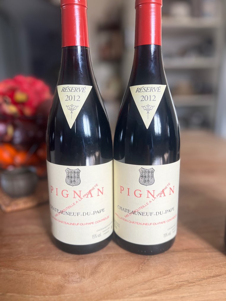 2010 E. Reynaud, Rayas, 2012 Pignan & 2010 Fonsalette - Châteauneuf-du-Pape - 6 Botellas (0,75 L ...