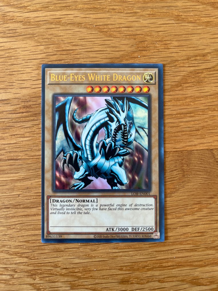 Yu-Gi-Oh! - 1 Card - LOB-EN001 - Blue-Eyes White Dragon - 25th Anniversary - Catawiki