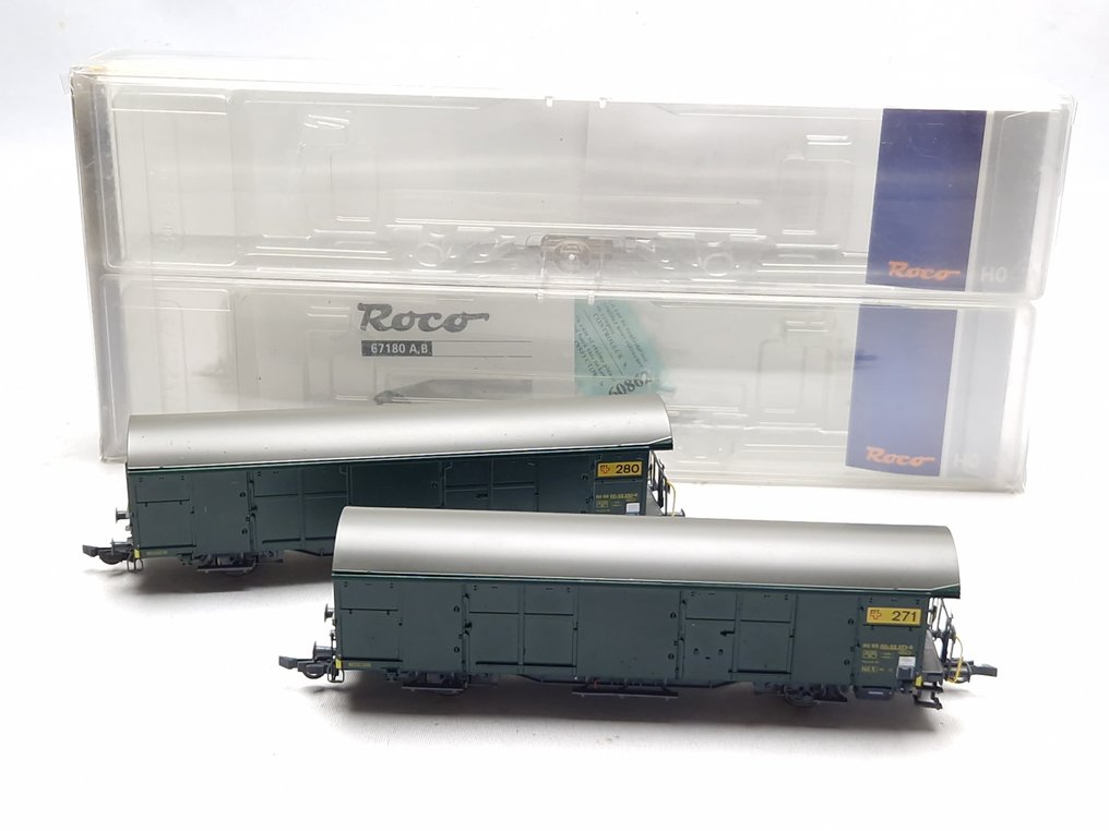 Roco H0 - 67180 - Ensemble de wagons de marchandises pour trains ...