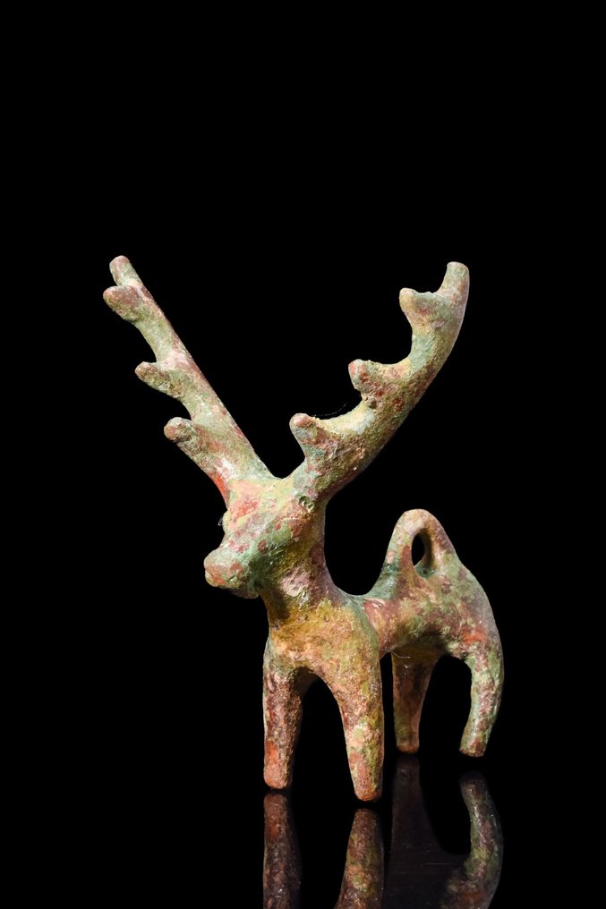 Ancient Roman Bronze Stag Figure - Catawiki