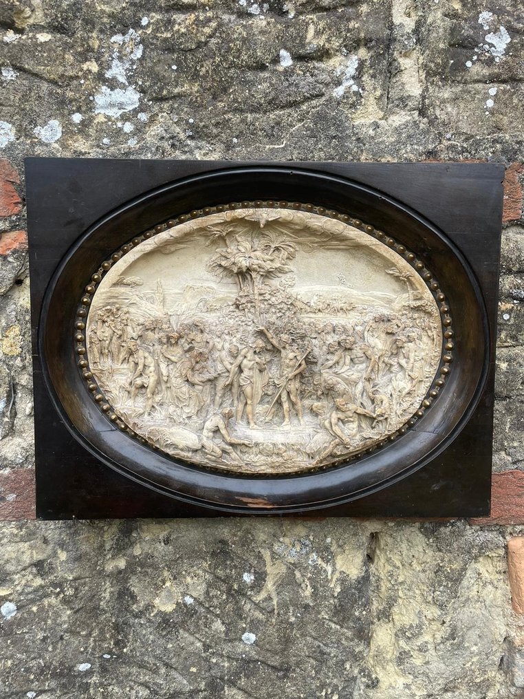 Justin Mathieu - Sculpture, Battesimo di Gesù - 36 cm - Écume de mer ...