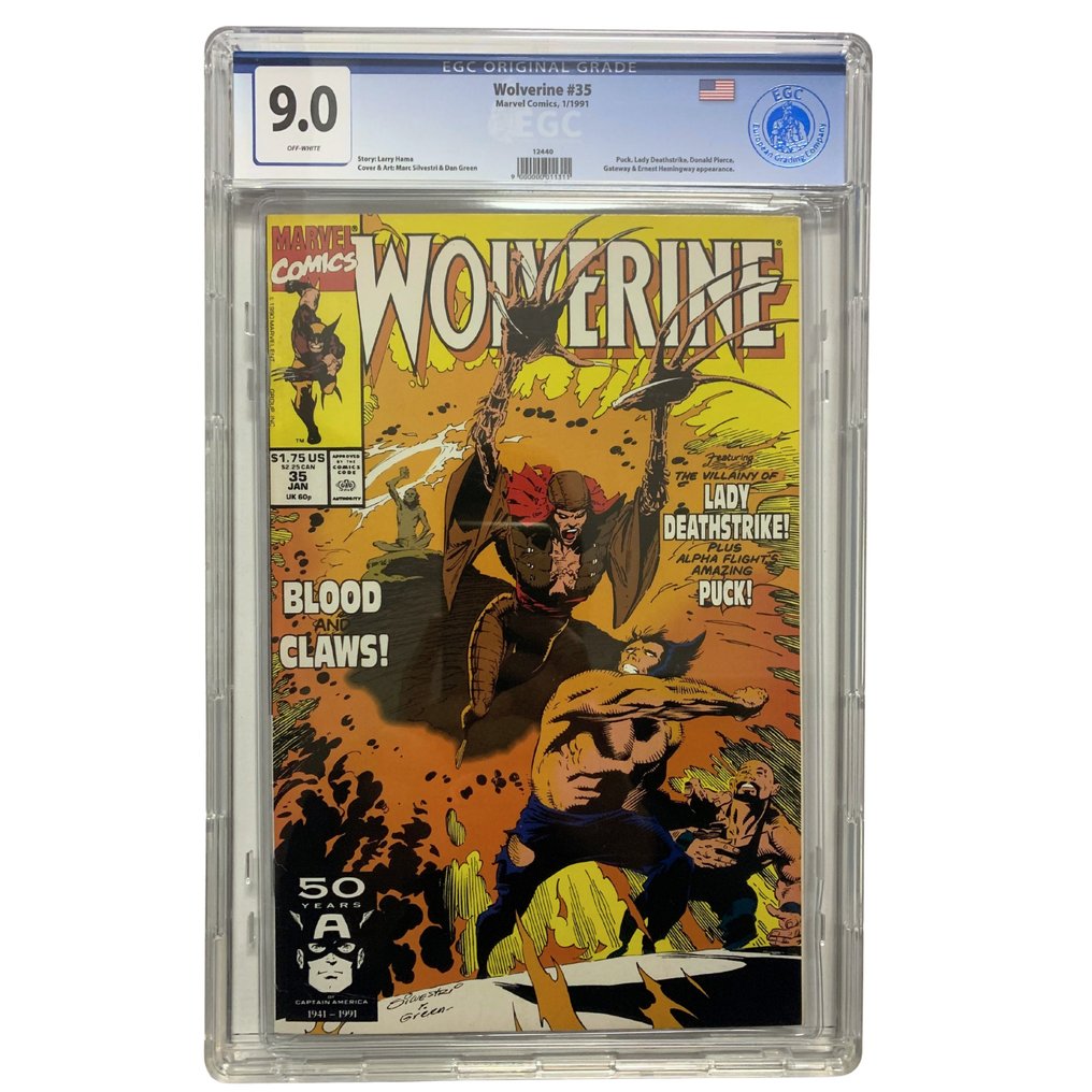 Wolverine #35,45 - EGC graded - 2 Graded comic - 1991 - Catawiki