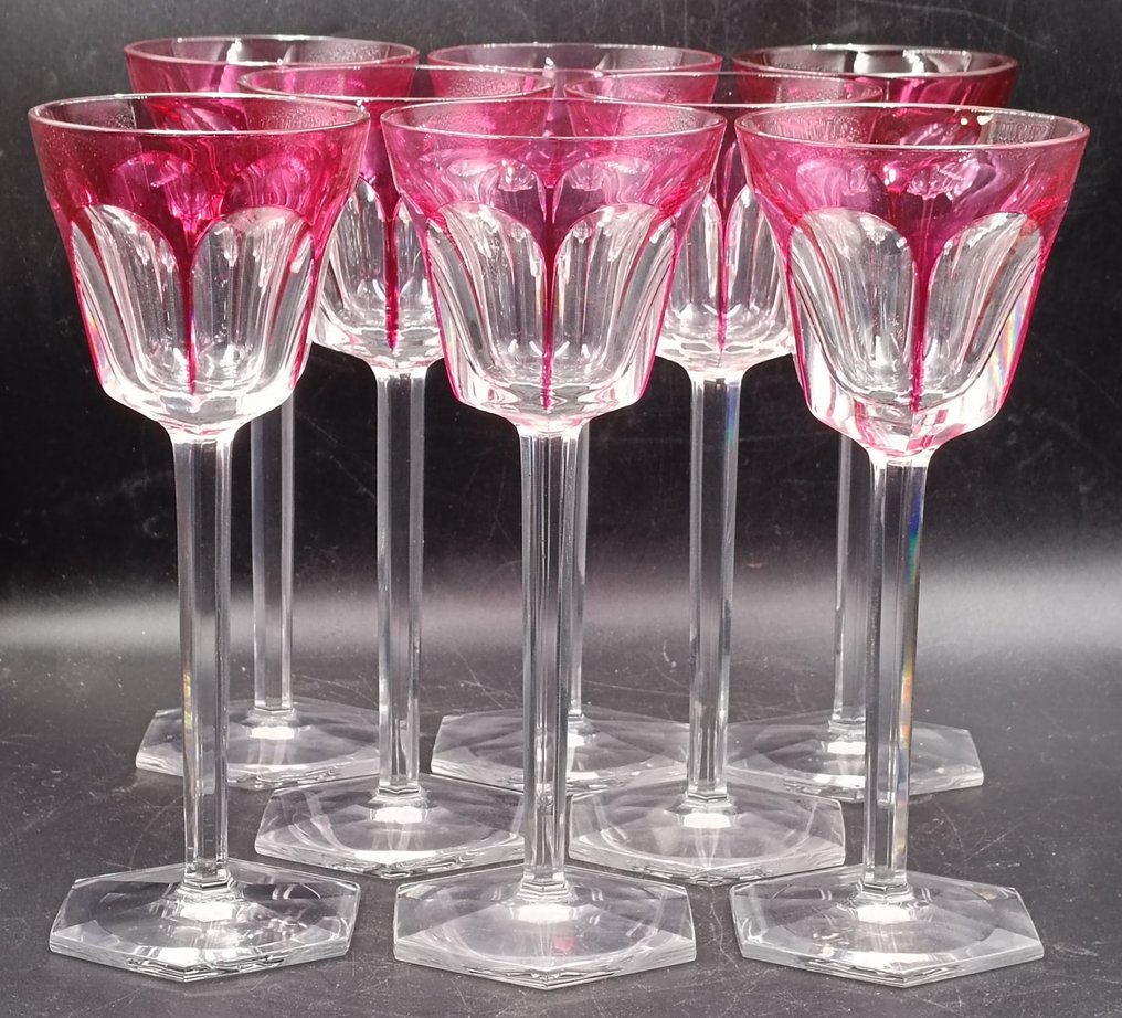Baccarat - Wine glass (8) - Harcourt - Crystal - Catawiki