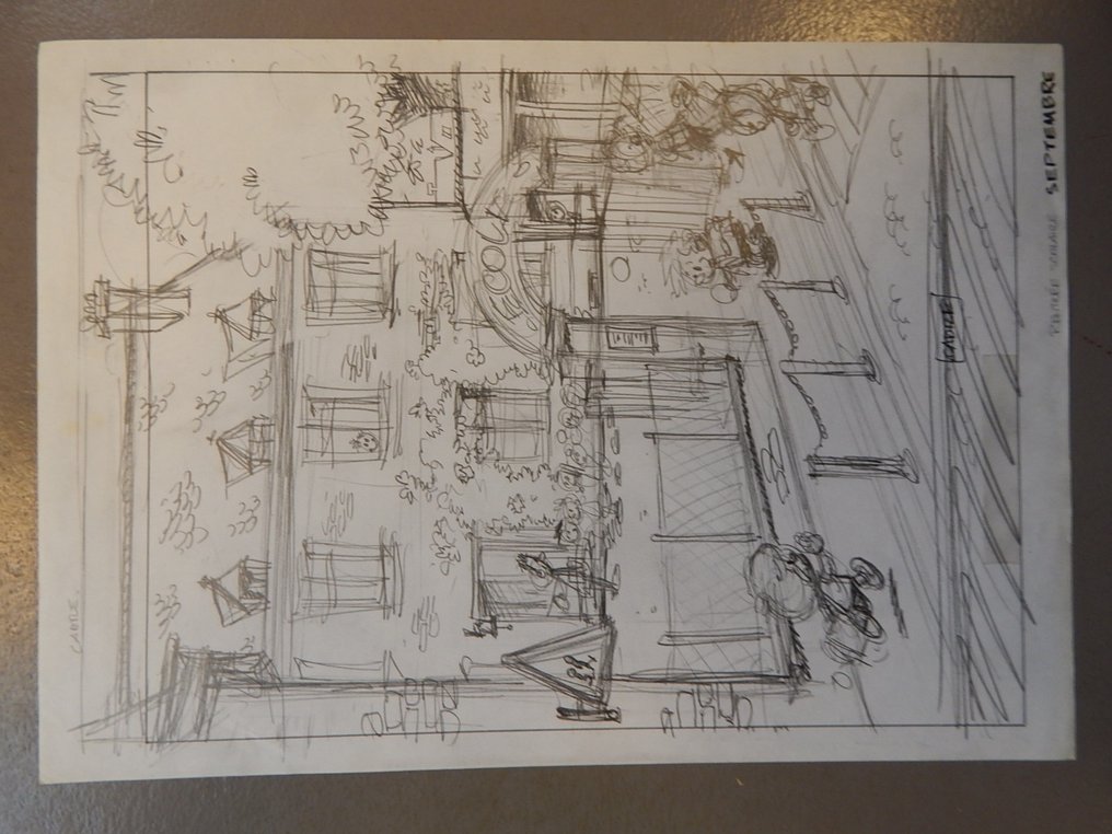 Kloster, Eric (Studio Peyo) - 1 Original preliminary drawing - Michaël ...