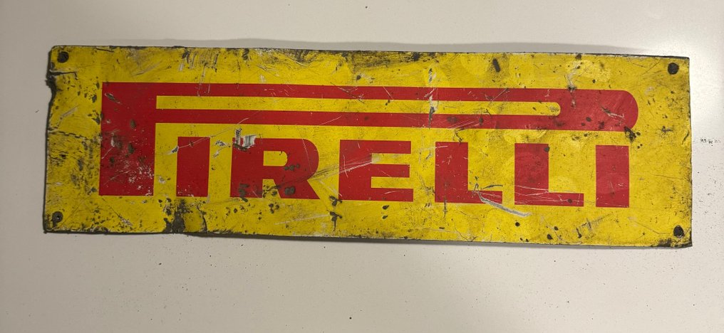 Pirelli sign plaque 40 x 13 cm - Enseigne publicitaire - métal - Catawiki