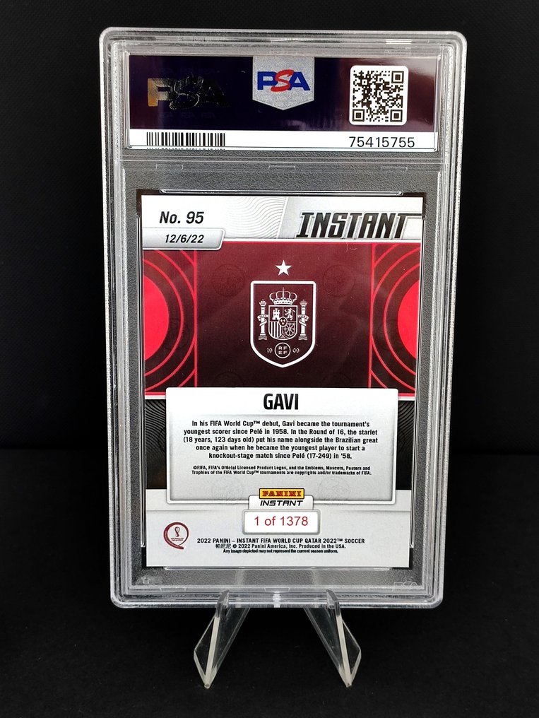 2022 - Panini - Instant World Cup - Gavi - #95 RC - 1 Graded card - PSA ...