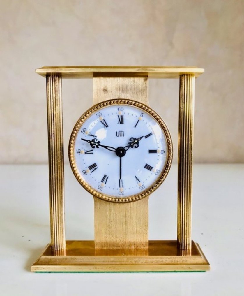 Horloges de table/bureau - Réveil - UTI - Moderne milieu de siècle - Laiton - 1950-1960 - Catawiki