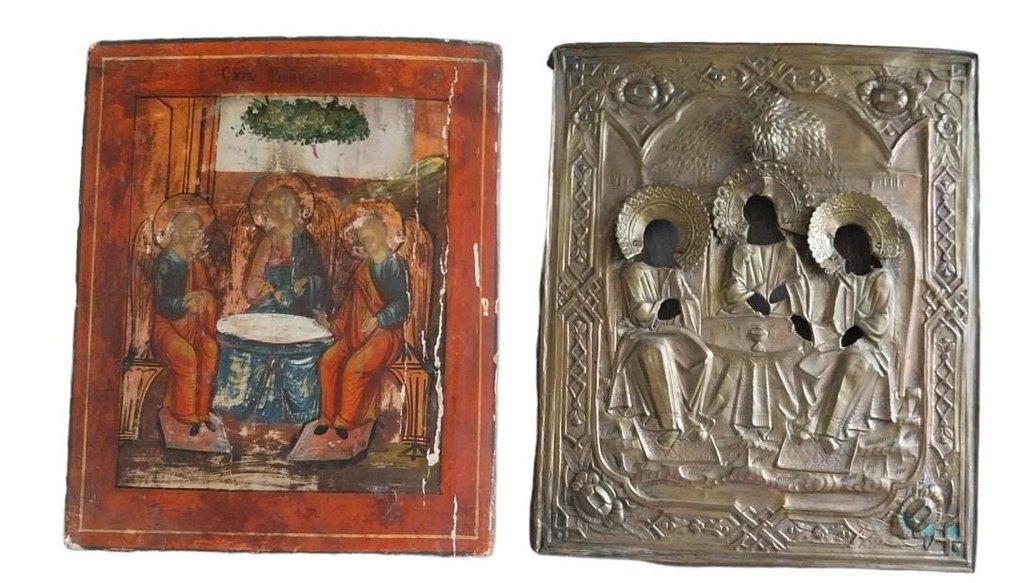 Icon - Old Testament Trinity - Wood - Catawiki