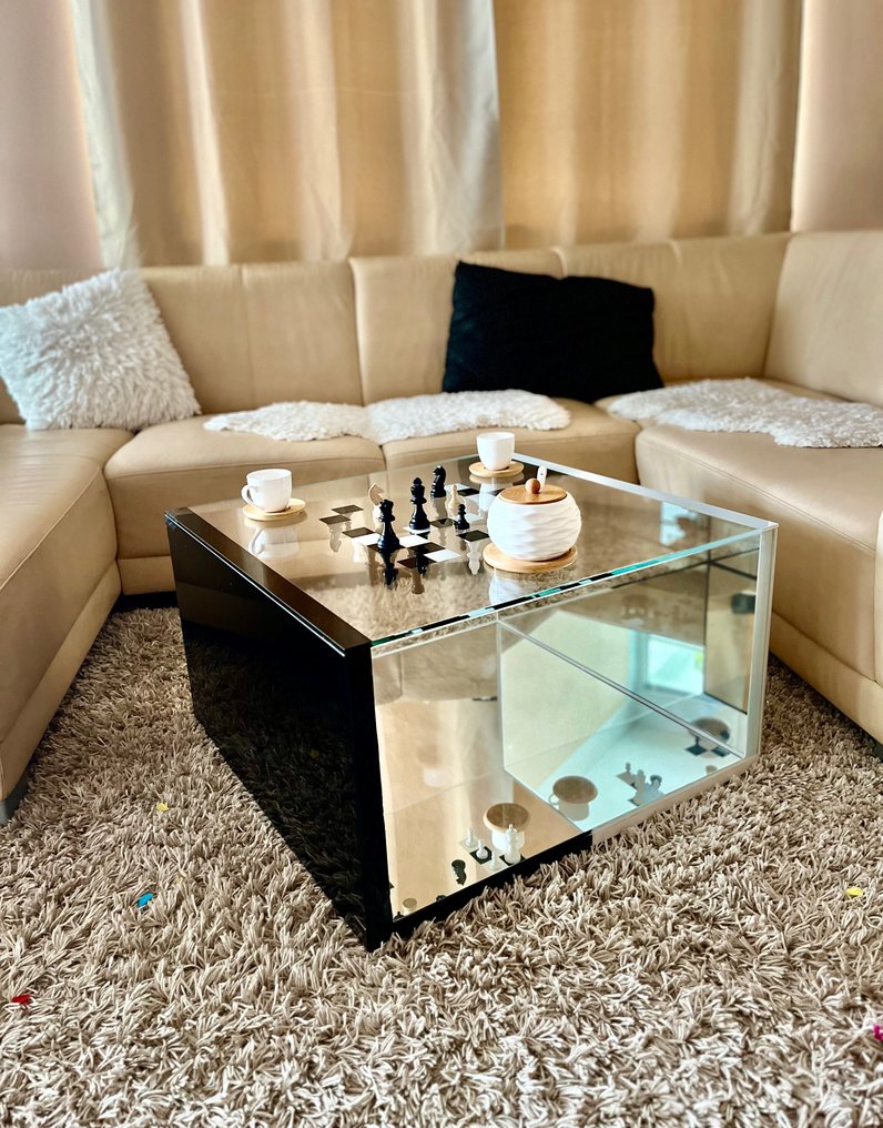 Andrea Lussoli - Coffee table - Scacco Matto - Glass, chess - Catawiki