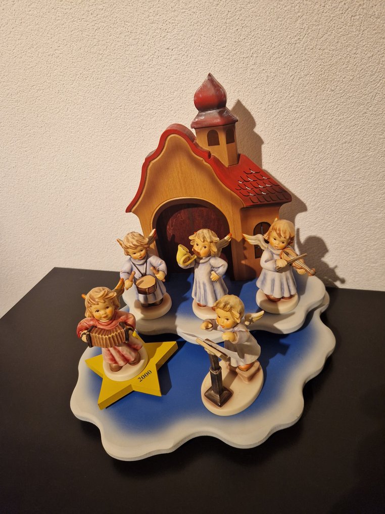 Hummel Goebel - Angel Symphony met Wolk - Figurine - (7) - Porcelain, Wood - Catawiki