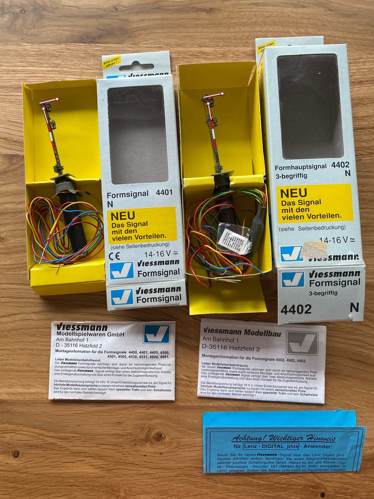 Viessmann N - 4401, 4402 - Signals (2) - double form main signals ...
