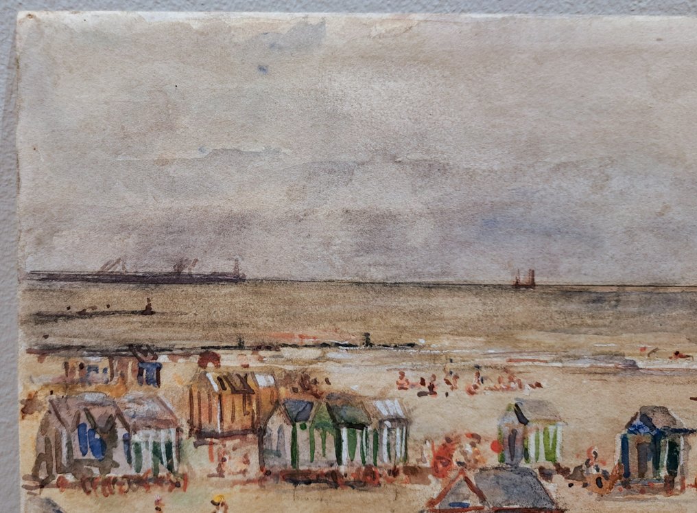 Pieter Cornelis Kramer (1879-1940) - 'Strand bij Duinbergen' - Catawiki