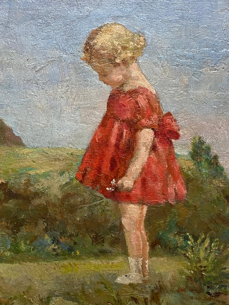 Scuola italiana (XX) - Bimba sui prati - Catawiki Scuola italiana (XX) - Bimba sui prati - Catawiki
