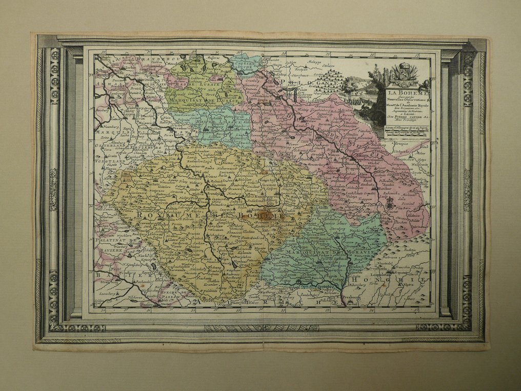 Czech Republic, Map - Bohemia; Pieter Vander Aa - La Boheme suivant les ...