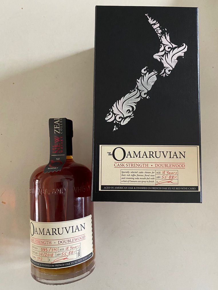 Oamaruvian 18 years old - DoubleWood Cask Strength - Original bottling - b. 2018 - 500ml - Catawiki