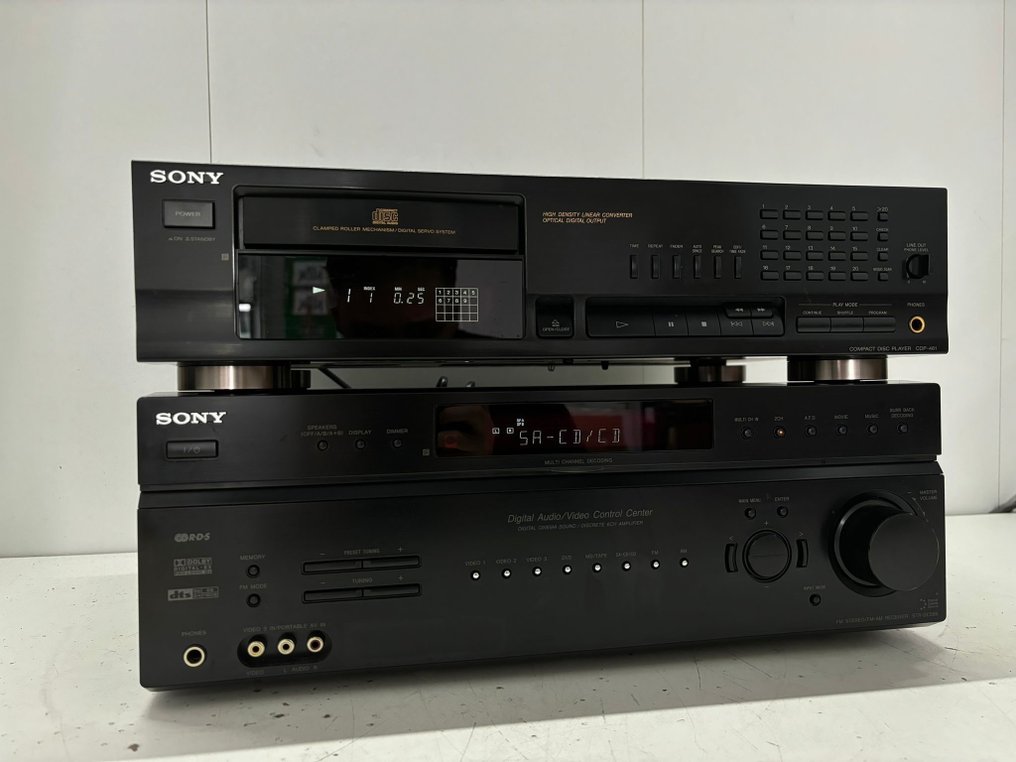 Sony - STR-DE598 Solid state multi-channel receiver, CDP-461 CD Player - Hi-fi set - Catawiki