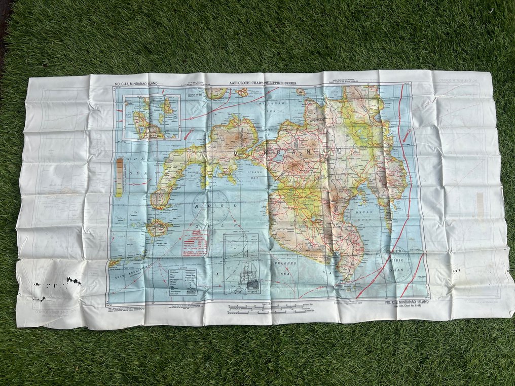 United States of America - WW2 Silk Pilot Evasion / escape map ...