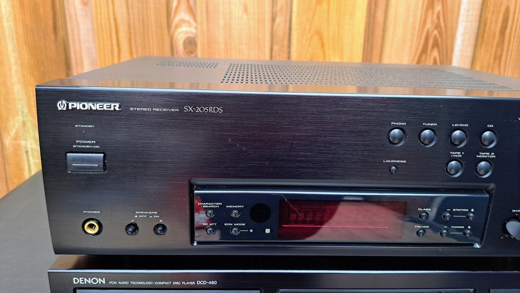 Pioneer / Denon - SX-205RDS Solid-State-Stereo-Receiver, DCD-460 CD ...