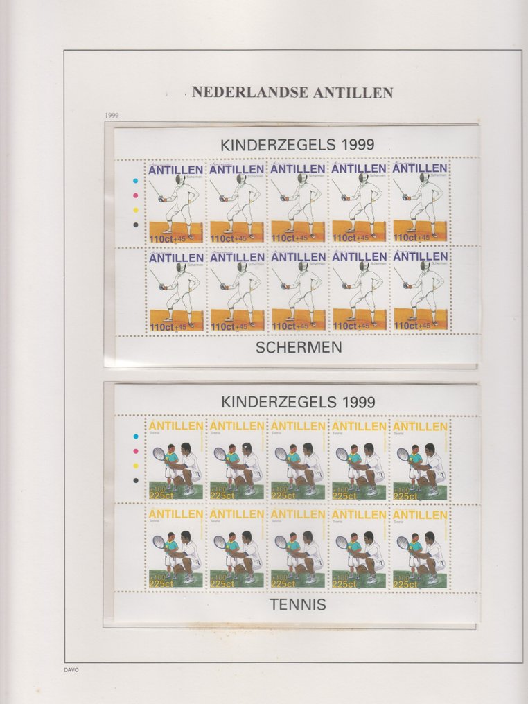 Nederlandse Antillen 1999/1999 - Kinderzegels Sportzegels - NVPH V1280-1283 NVPH 629 - Catawiki