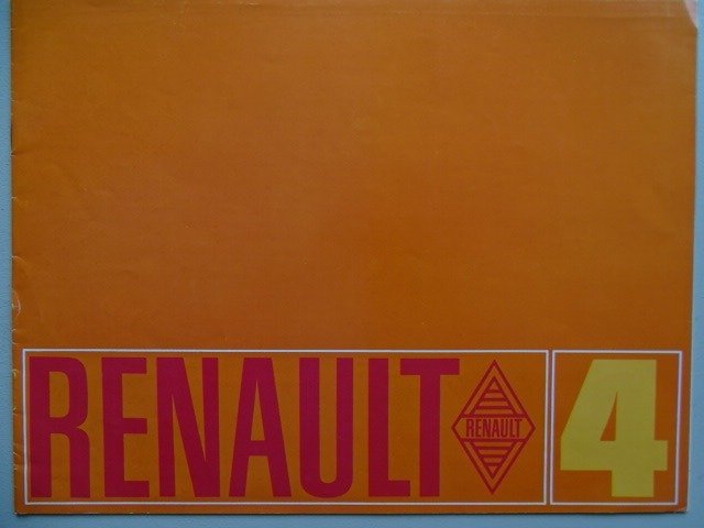 Brochure Renault 4 4 Luxus 4 Parisienne 4 Export 4 Plaisir