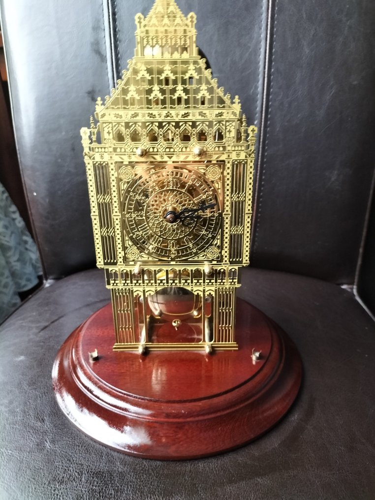 Table/desk clock - Skeleton clock - Thwaites & Reed - Brass - 1980-1990 ...