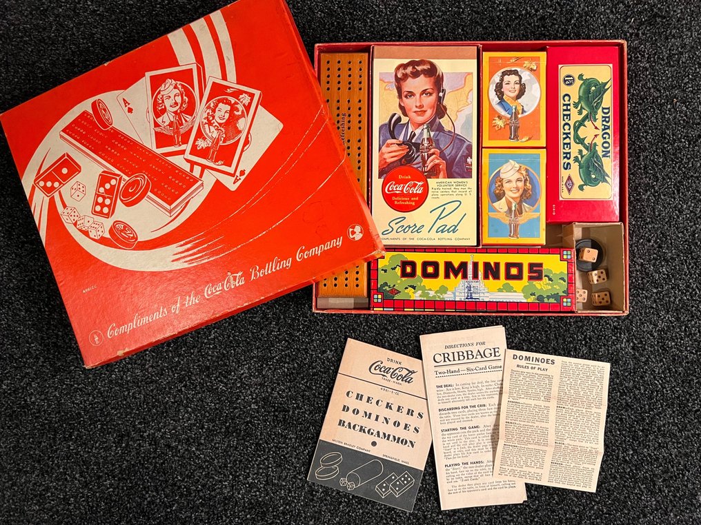 Jeu - Coca-Cola game set from WWII (complete and very rare!) - Catawiki