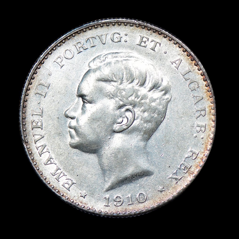 Portugália. D. Manuel II (1908-1910). 1000 Reis 1910 - Centenário da Guerra Peninsular - Catawiki