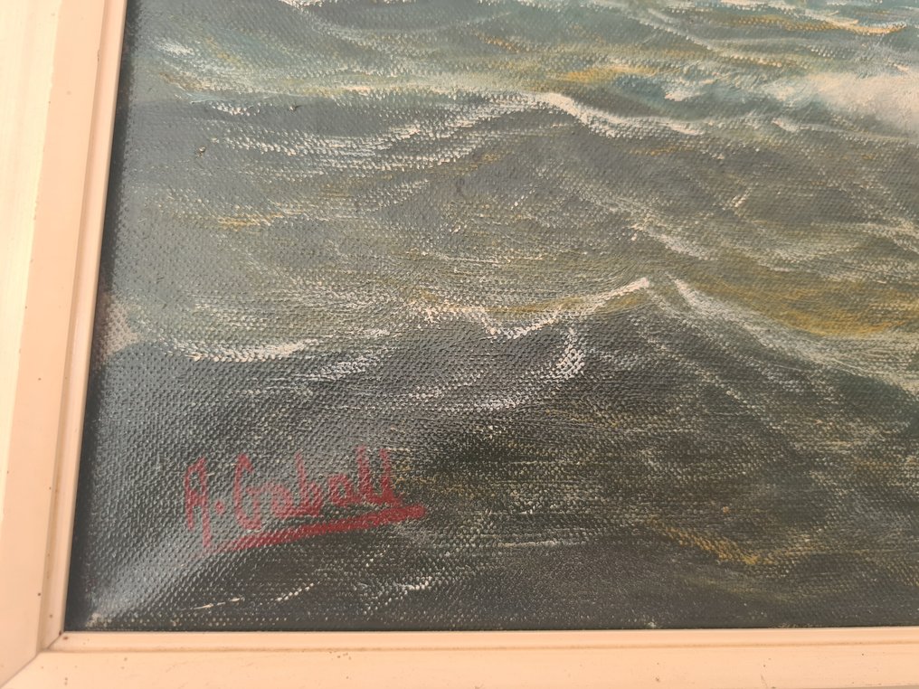 Alfred Gabali (1886-1963) - Vissersschip - Catawiki