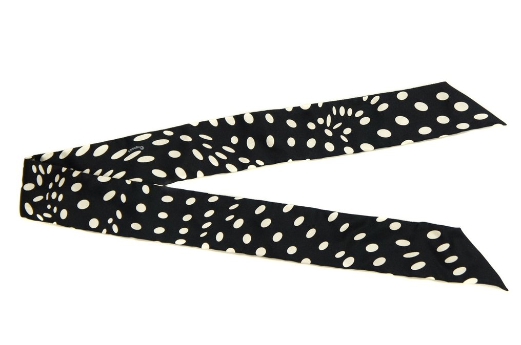 Hermès - Polka Dot Silk Twilly - Scarf - Catawiki