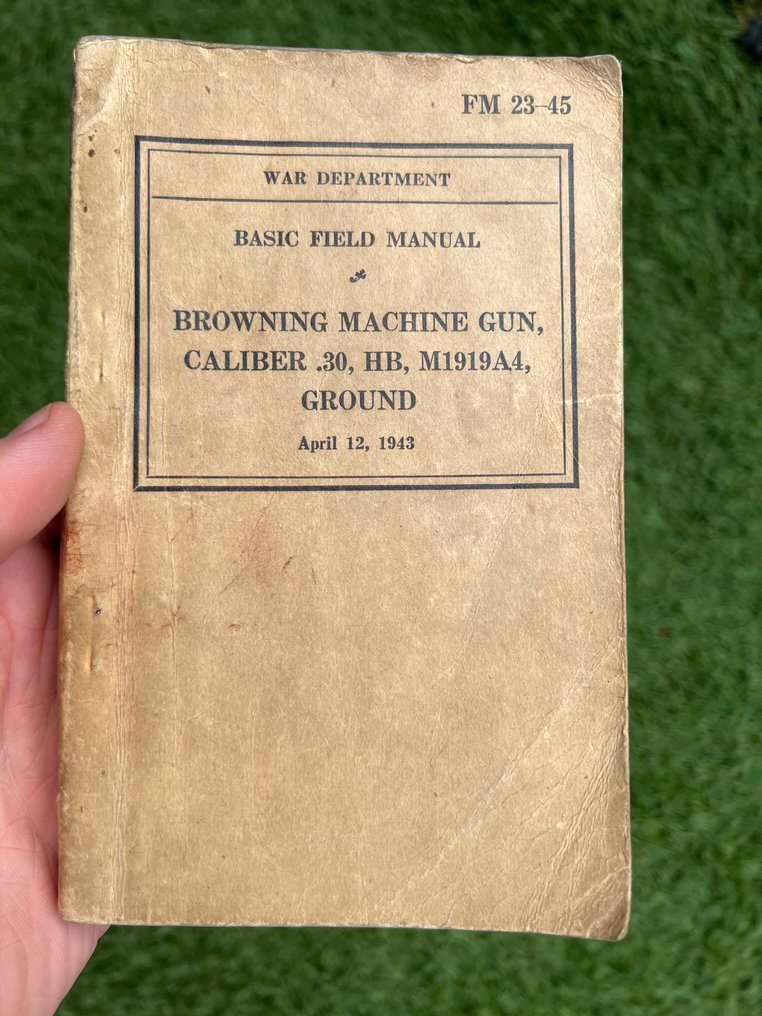 Rare Ww2 Us Army 30 Cal Machine Gun Mounts Maintenance Manual Technical Manual