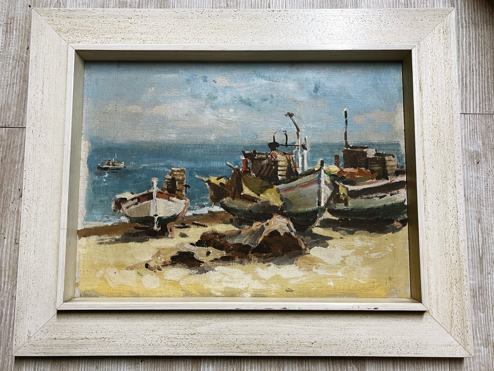 Max Roth (1954) - Fischerboote an der Costa Brava - Catawiki